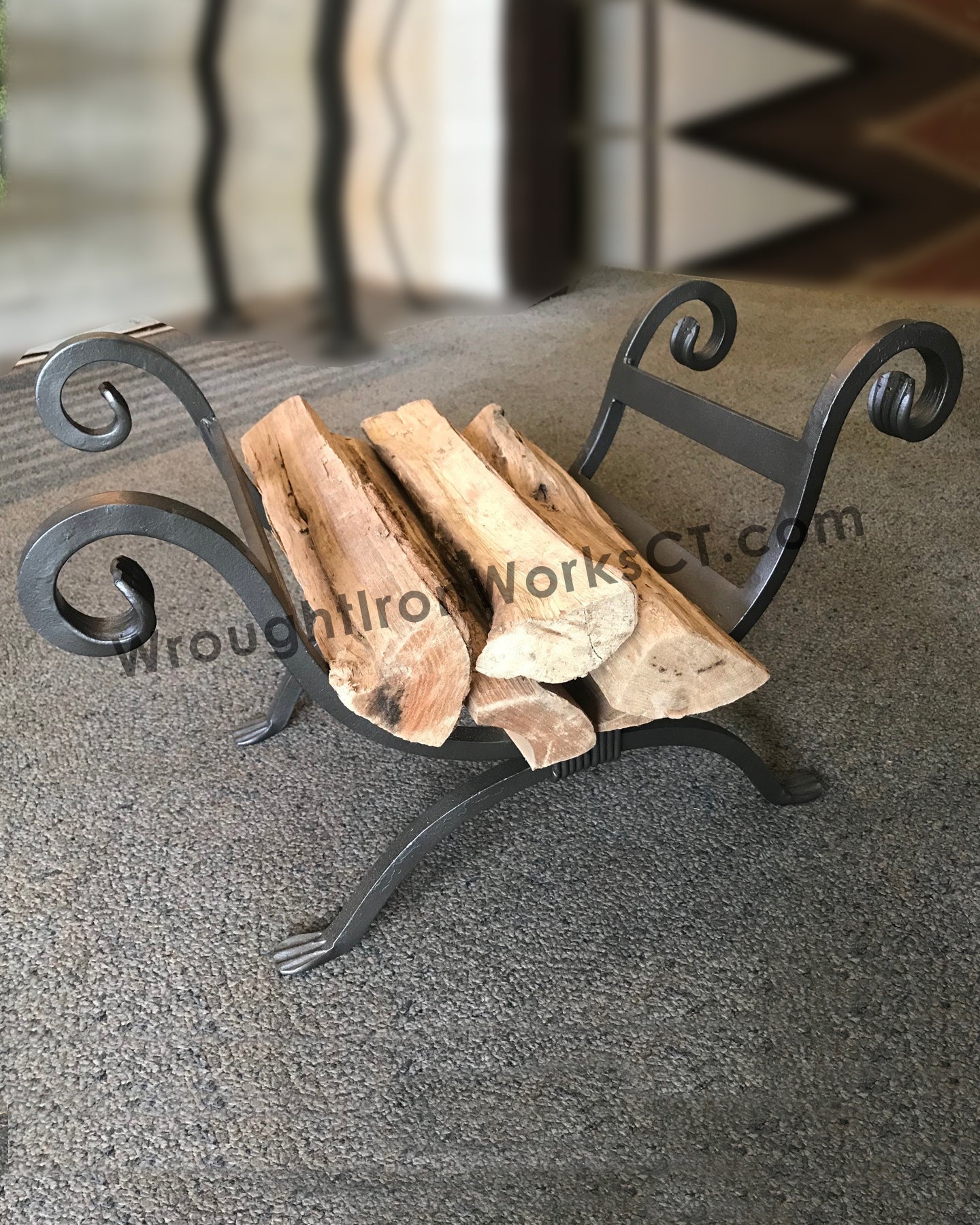 Wrought Iron Firewood Rack – Wrought Iron Works
